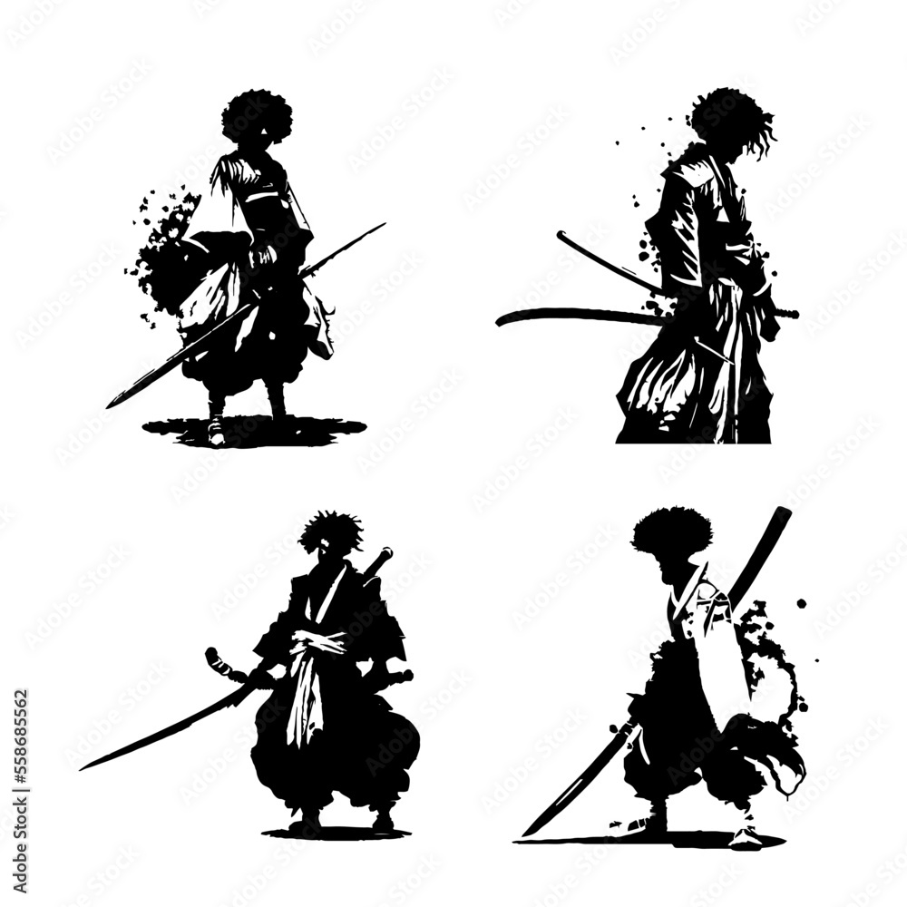 Afro Samurai Vector