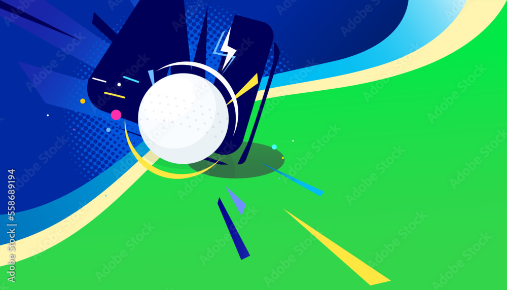 Vector illustration of golf abstract background design for banner ...