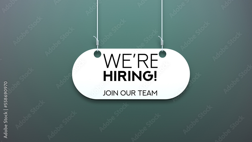 We are hiring bubble Stock Illustration | Adobe Stock