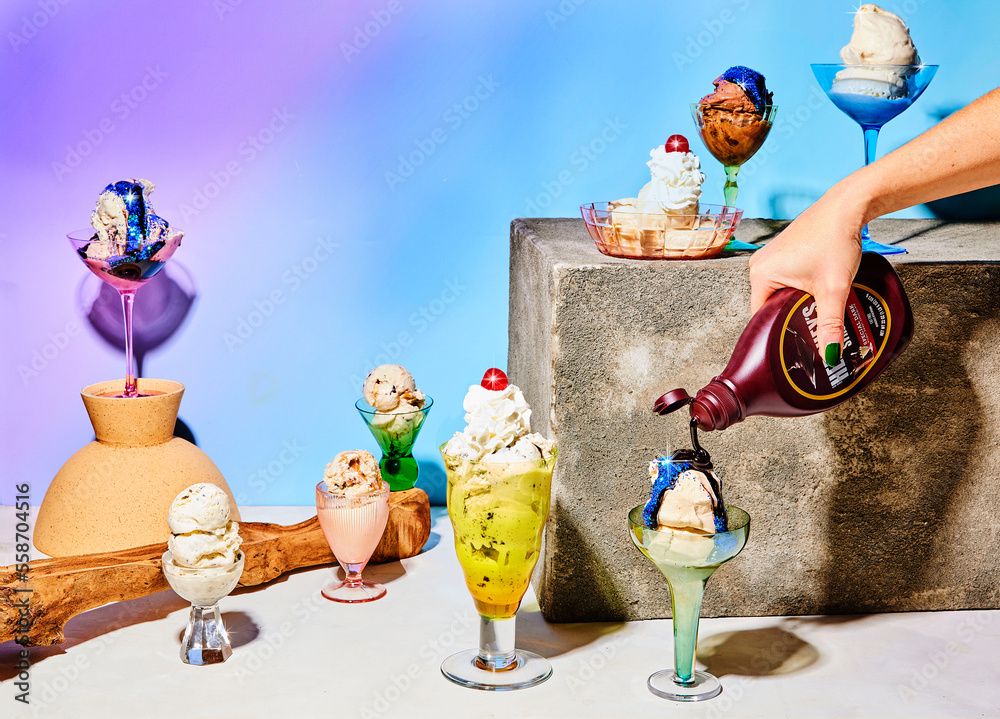 Ice Cream Party Stock Photo | Adobe Stock
