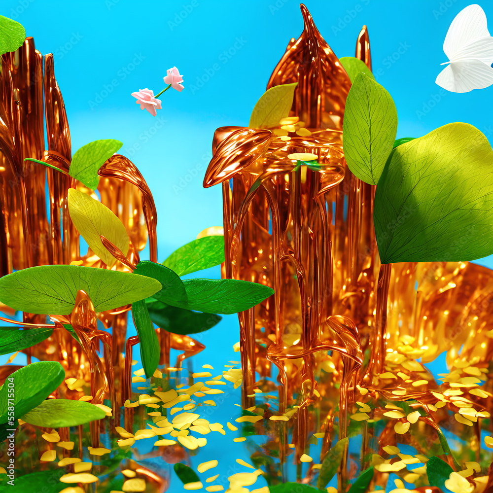 style art wallpaper-Generative AI illustrations Stock Illustration ...