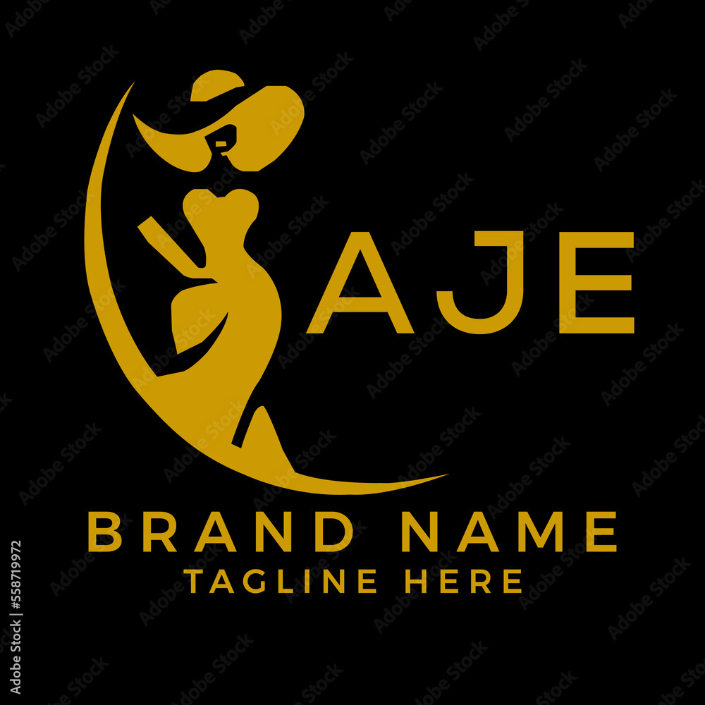 AJE fashion logo. AJE Beauty fashion house. modeling dress jewelry. AJE ...
