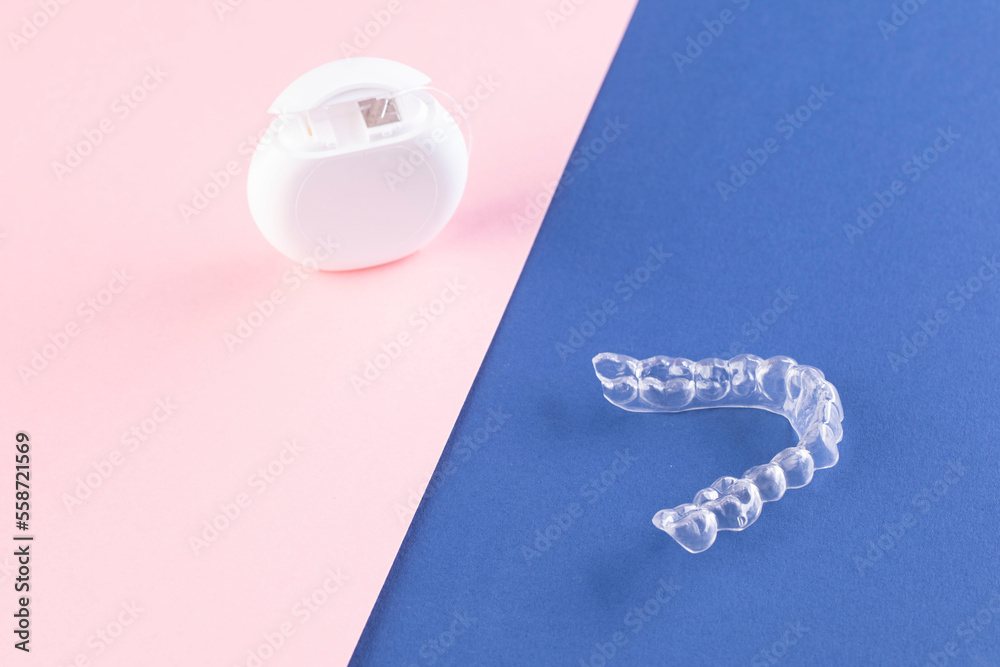 dental hygiene, orthodontic treatment, occlusal splint Stock Photo ...