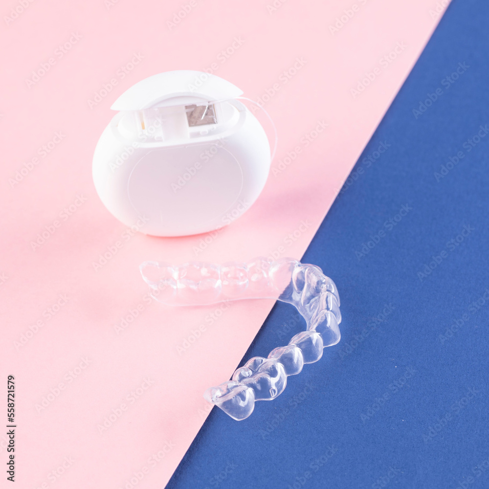 dental hygiene, orthodontic treatment, occlusal splint Stock Photo ...