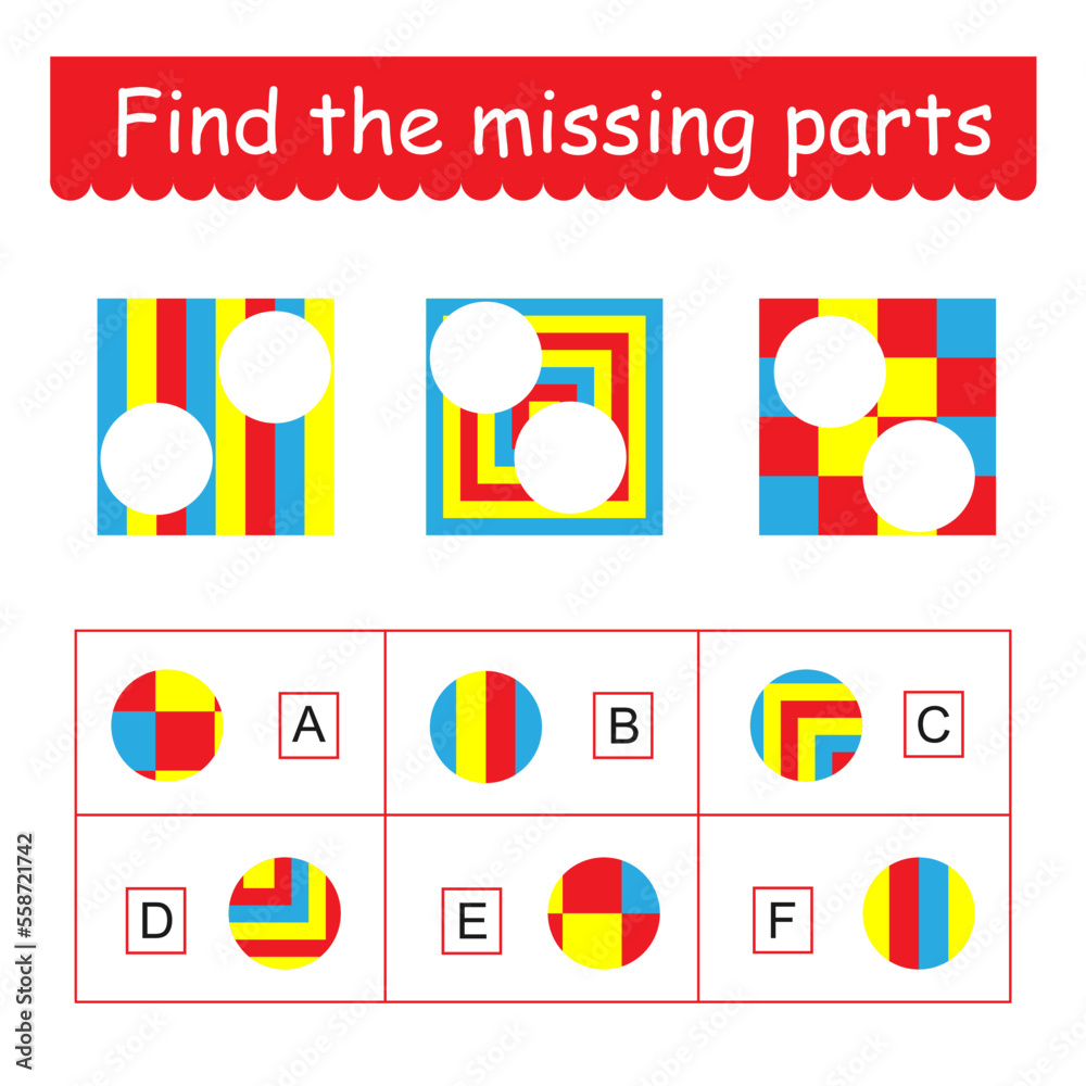 Mind game. Task for the development of logic for children. Find the ...