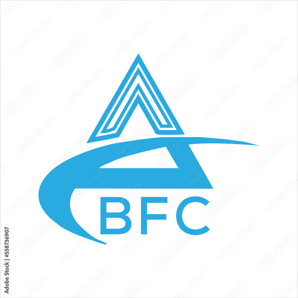 BFC letter logo. BFC blue image on white background. BFC Monogram logo ...