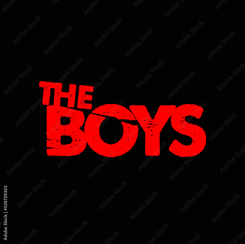 The Boy typography vector icon. The Boy lettering. Stock Vector | Adobe ...