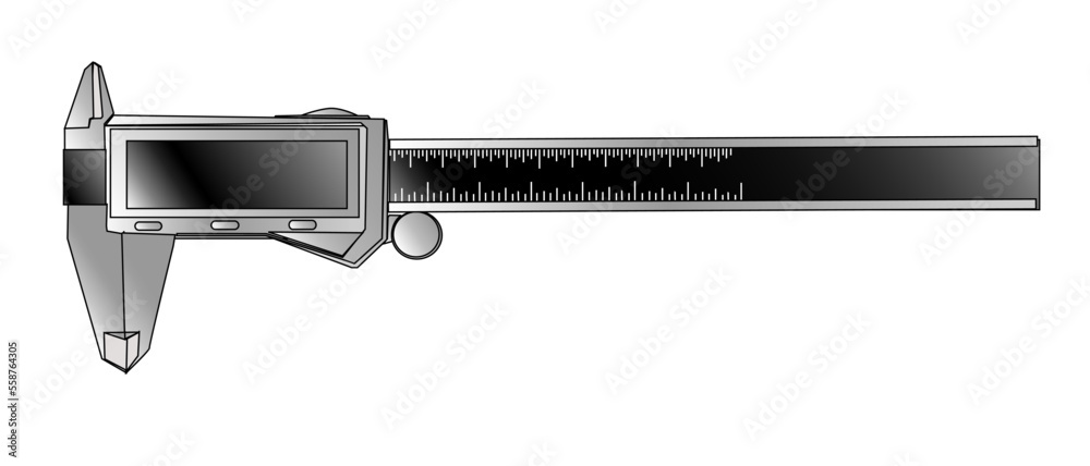 Vernier Vector Image Stock Vector | Adobe Stock