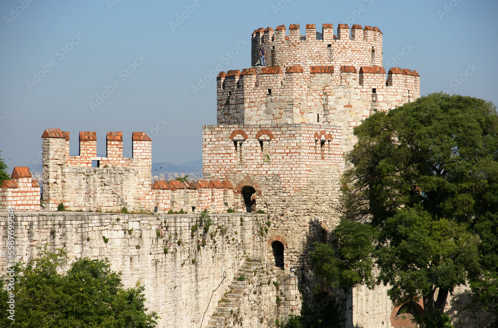 Yedikule Walls, located in Istanbul, Turkey, were built during the ...