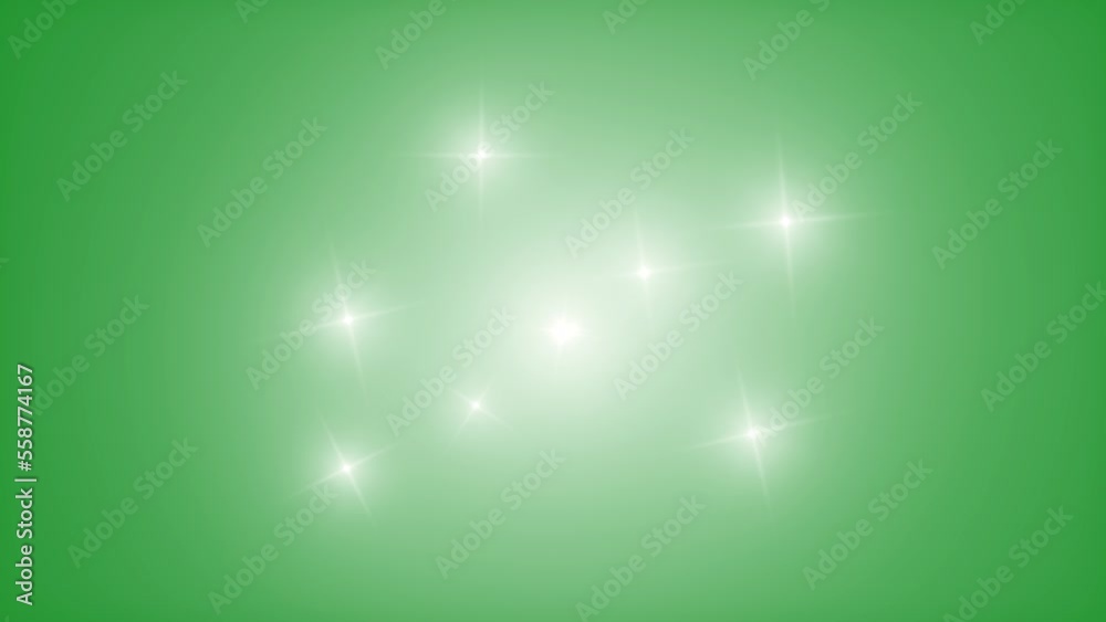 Glimmer effect animation on a green background. Glimmer effect ...