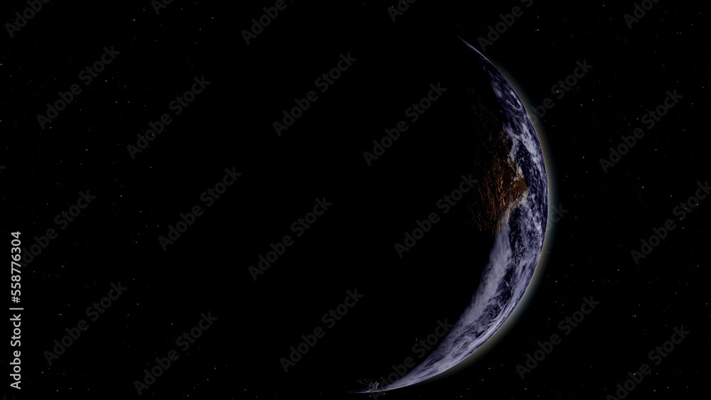 Rotation planet. Earth globe. Global sphere planet. Realistic Earth ...