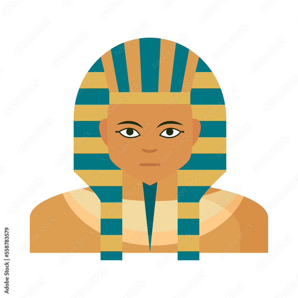Egyptian tutankhamun statue Stock Vector | Adobe Stock