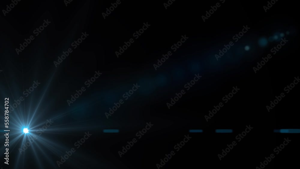 Anamorphic Lens Flare. Optical lens flare effect. Natural lens flare ...