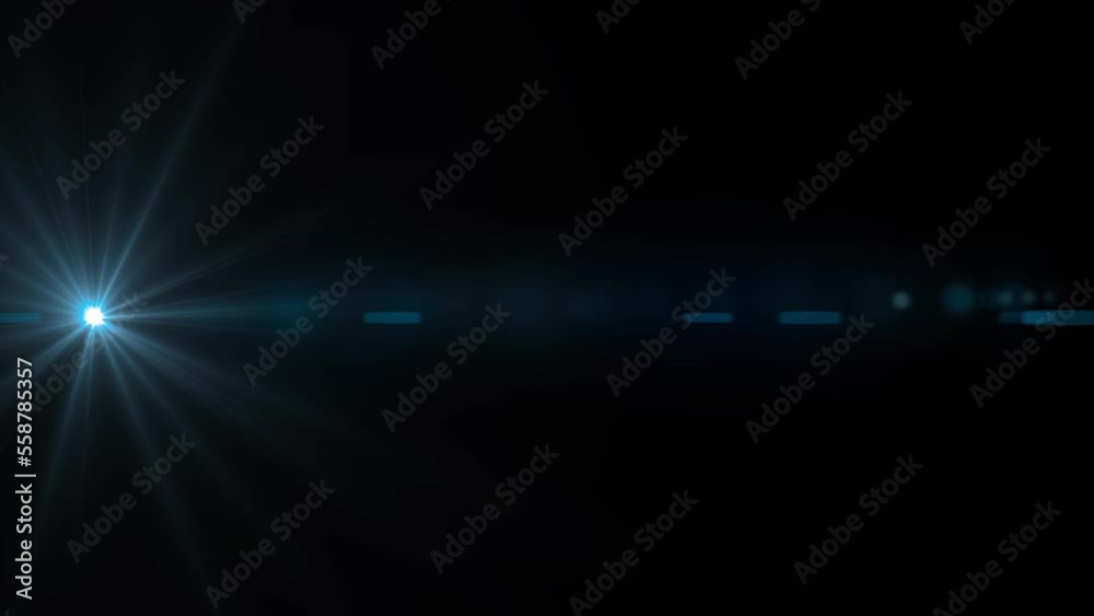 Anamorphic Lens Flare. Optical lens flare effect. Natural lens flare ...