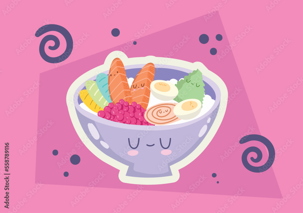 kawaii cute soup Stock Vector | Adobe Stock