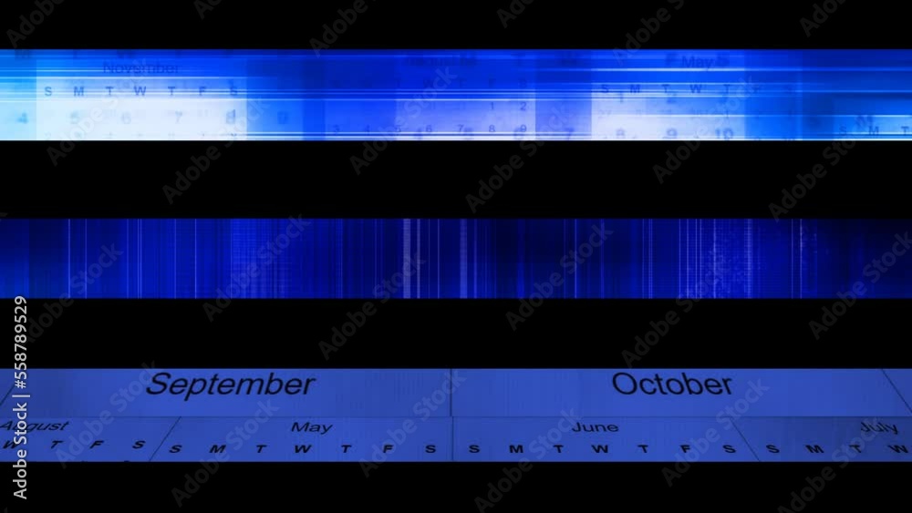 Time passing calendar looping abstract lower thirds Stock Video | Adobe ...