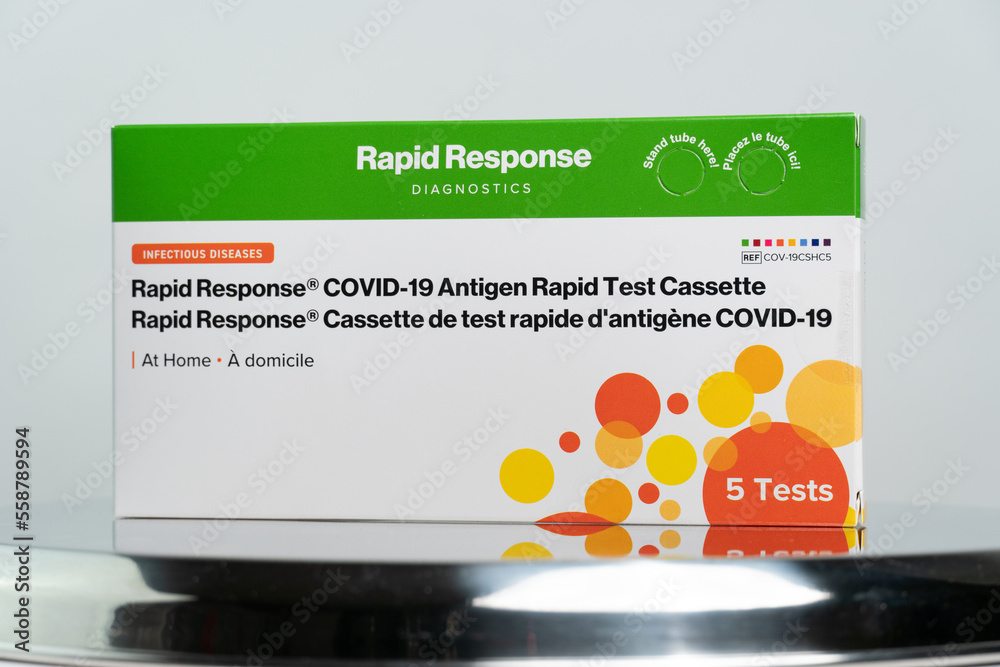 Toronto, Ontario, Canada - December 30, 2022: Rapid Response Covid 19 ...