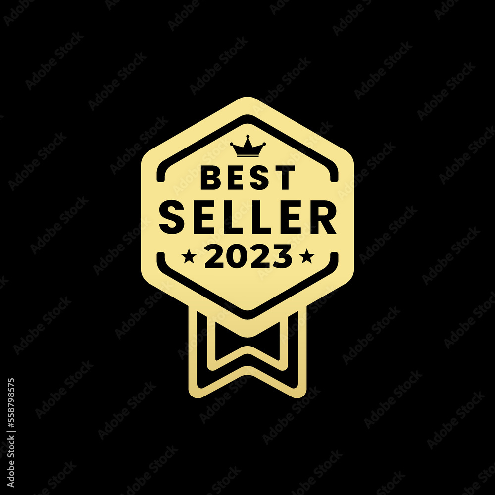 Best Seller 2023 Logo Vector or Exclusive Best Seller 2023 Label Vector ...