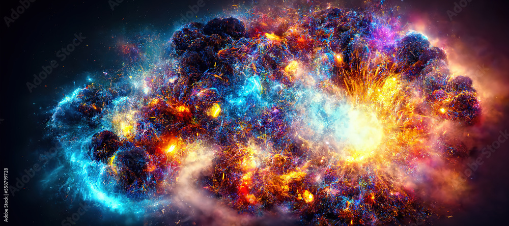 space galaxy cosmic explosion background Stock Illustration | Adobe Stock