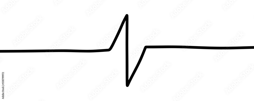 Heart beat rate line art banner background design vector. Stock Vector ...