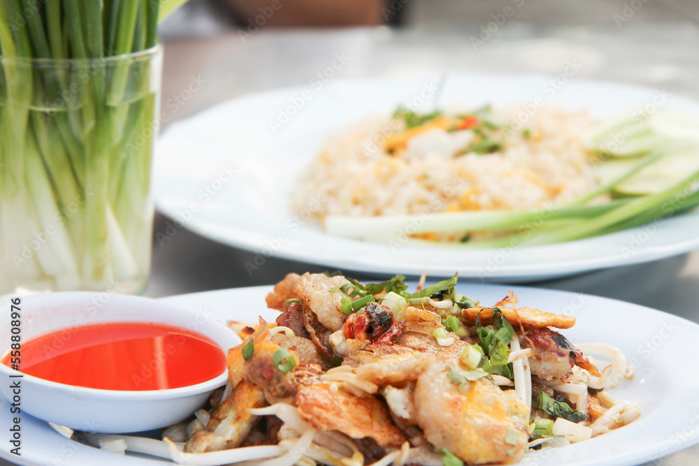 Crispy Pan Fried Mussels With Eggs (Hoi Tod) Thai Street Food, is one ...