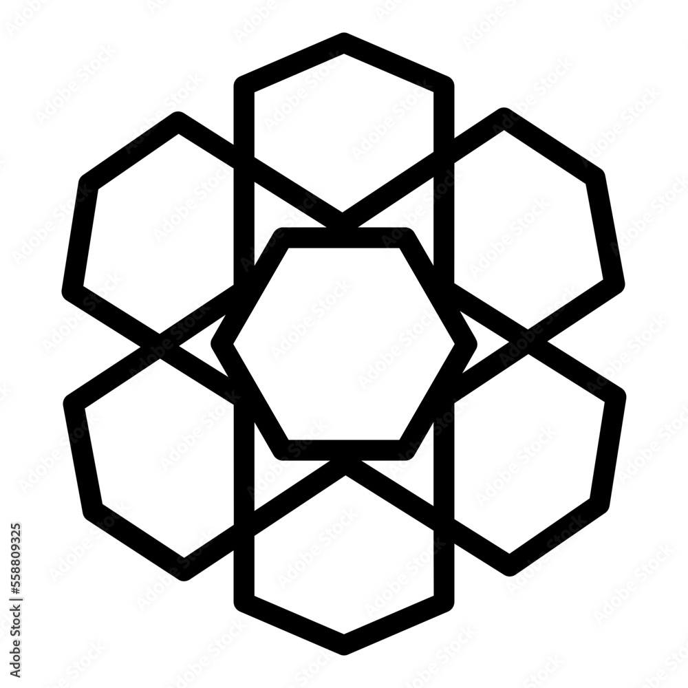 Islamic pattern vector line Stock Vector | Adobe Stock