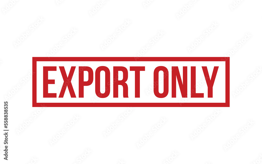 Export Only Rubber Stamp Seal Vector Stock Vector | Adobe Stock