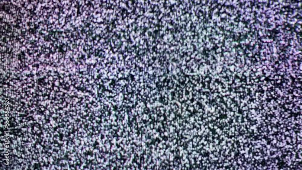 White noise tv signal old screen analog bad signal static pattern ...