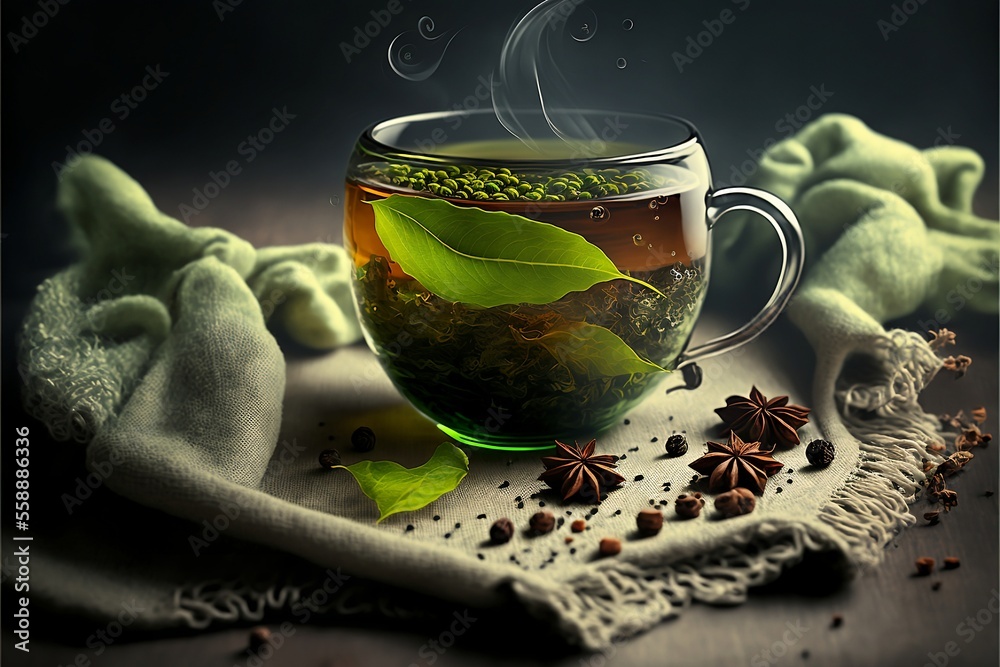 Tea with spices Stock Illustration | Adobe Stock