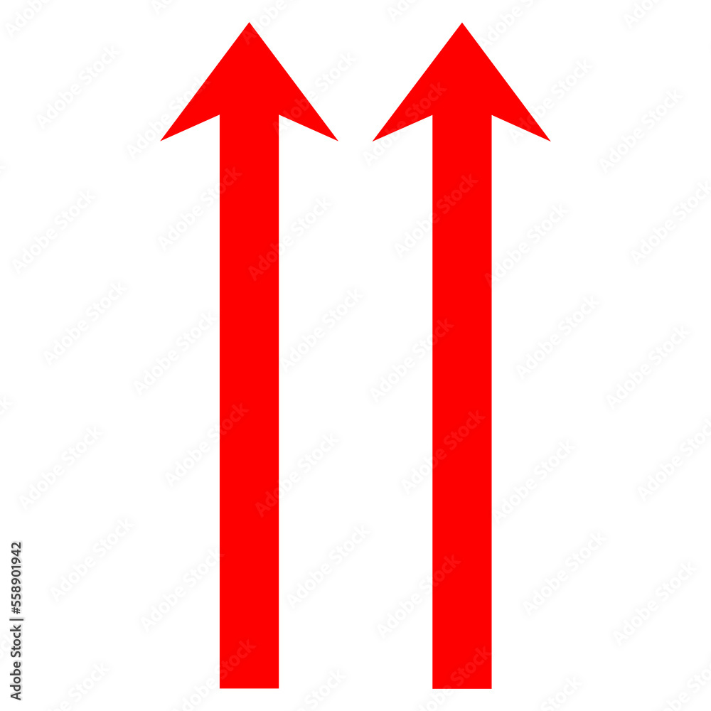 Directional Arrow Sign on Transparent Background Stock Photo | Adobe Stock