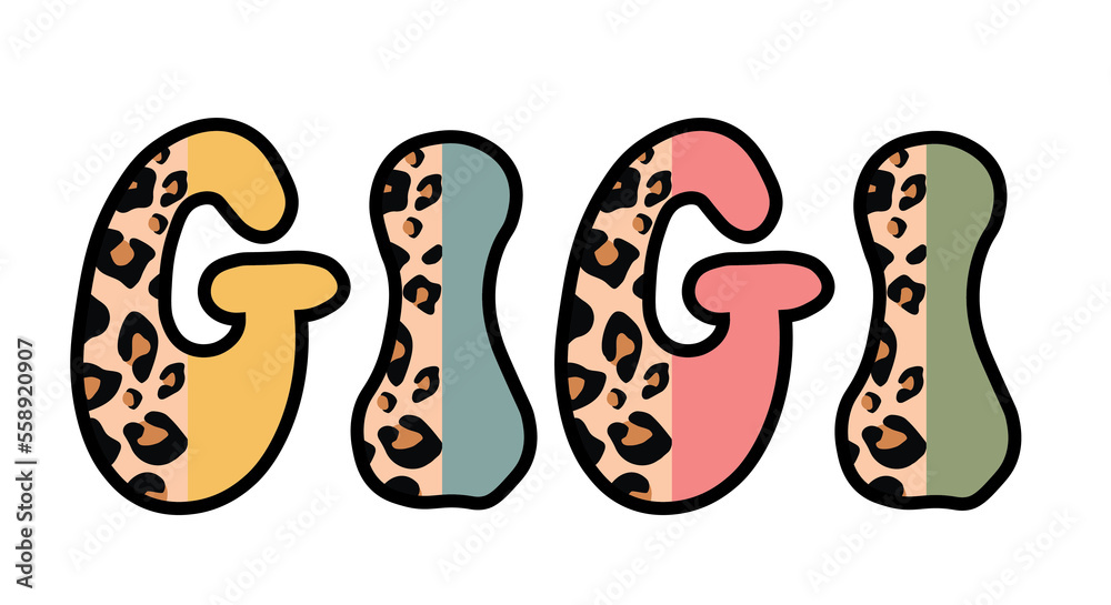 grandma svg PNG, gigi svg png, leopard gigi svg png, custom name gigi ...