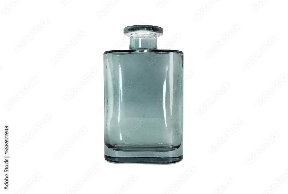 PNG file - Front view of clear glass apothecary flask bottle isolated ...