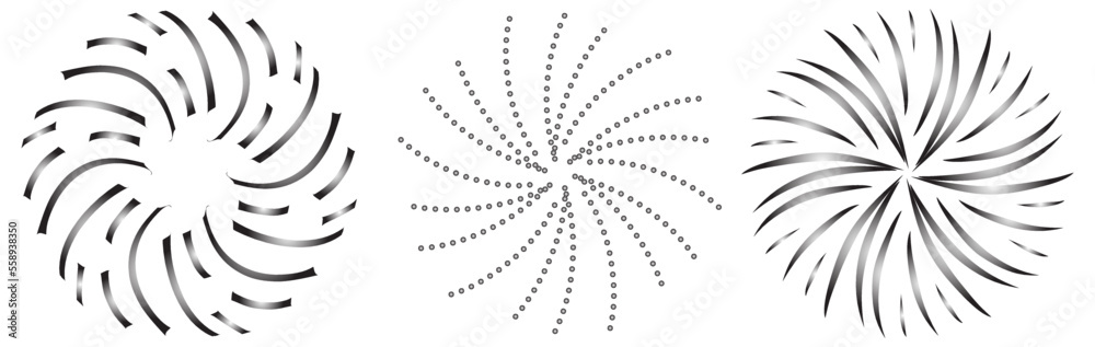 Vector set of gradient star shape spotted frame border in black color ...