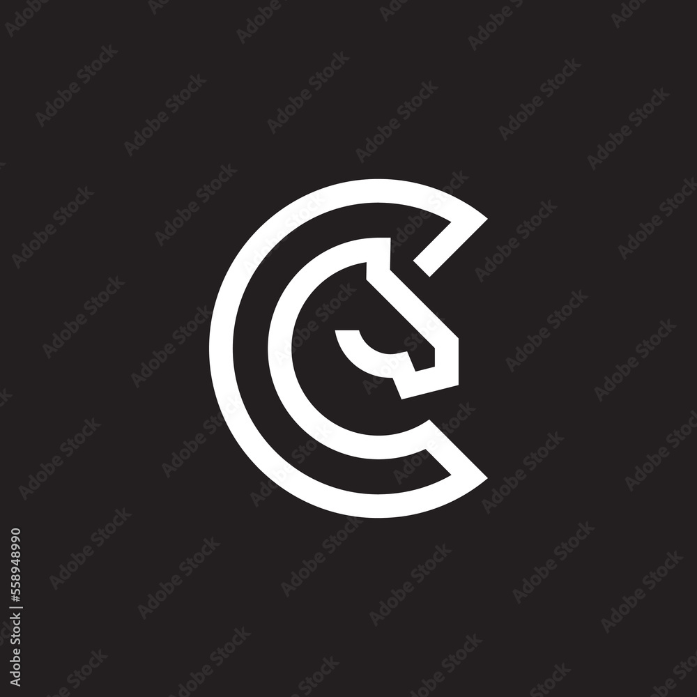 letter c horse logo design inspiration Stock Vector | Adobe Stock