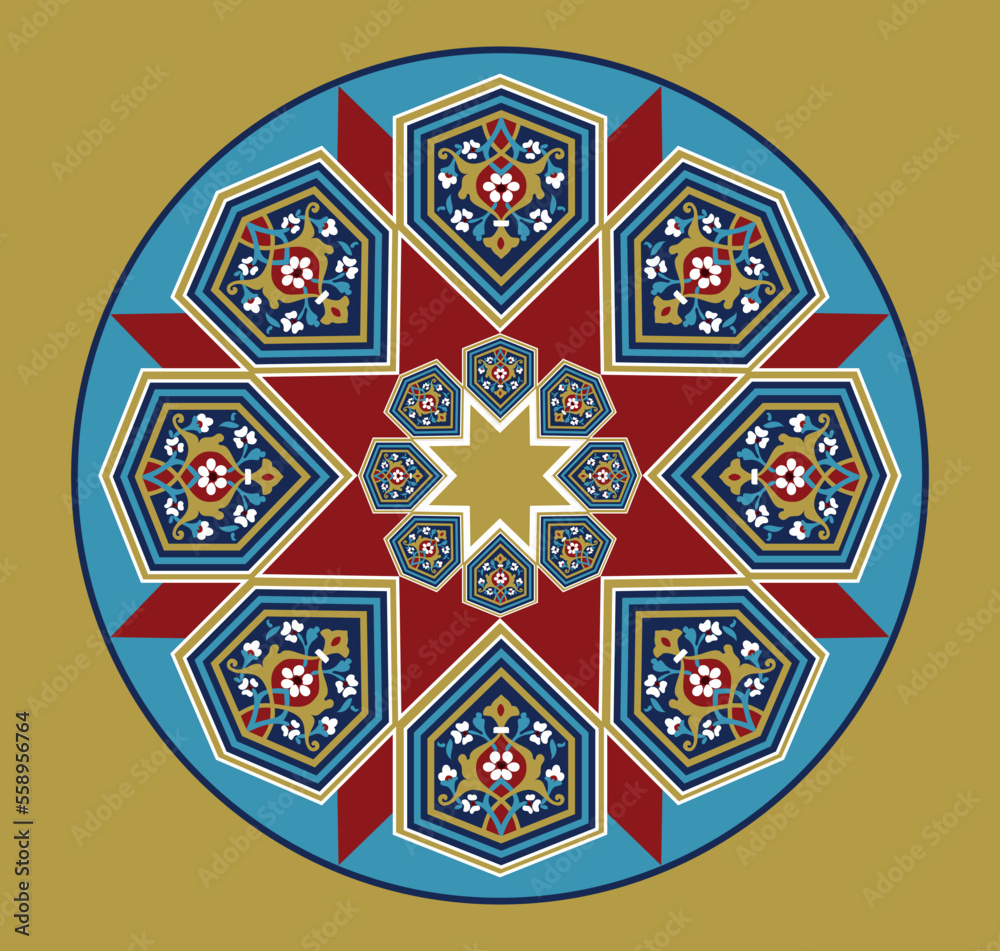 Islamic design Arabic calligraphy . Oriental writing. Decorative design ...