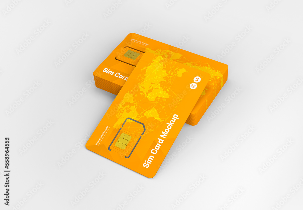 Sim Card Mockup Stock Template | Adobe Stock