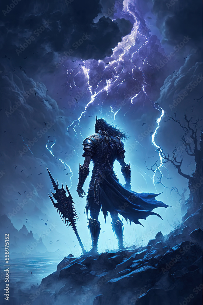 dark fantasy warrior, magic, sci-fi, dark fantasy, character, art ...