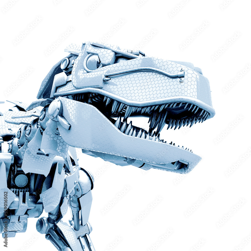 velociraptor robot profile id picture Stock Illustration | Adobe Stock