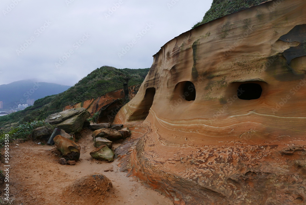 Yehliu is a cape of about 1,700 meters long formed by Datun Mountain ...