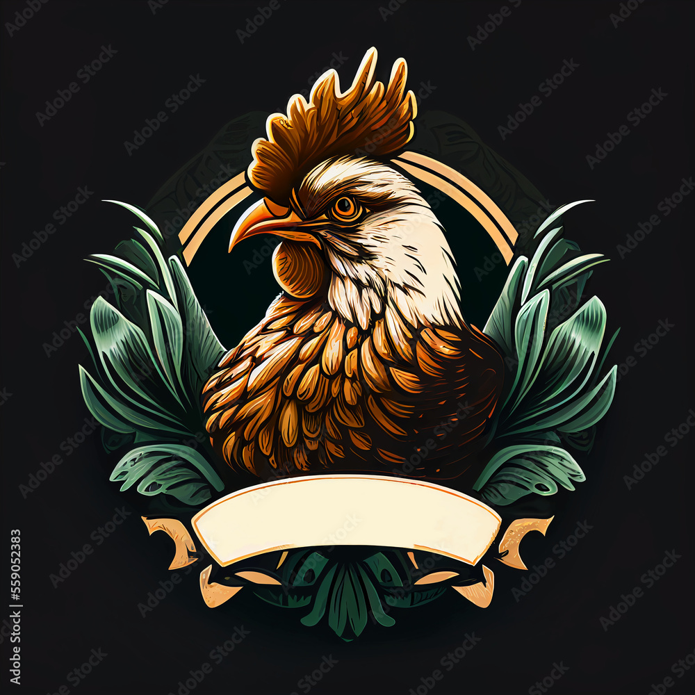 Chicken logo. Chicken symbol. Chicken mascot. Chicken icon. Vector ...