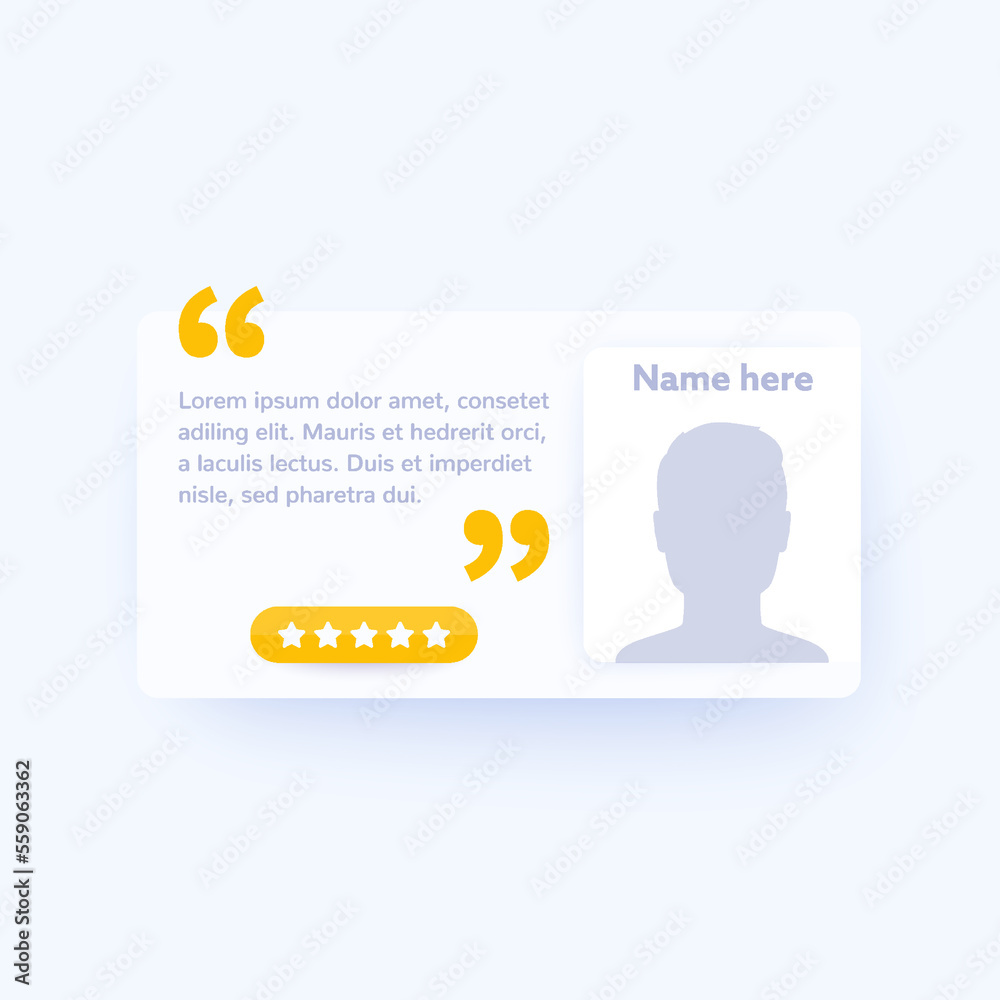 testimony template for web, testimonial design Stock Vector | Adobe Stock