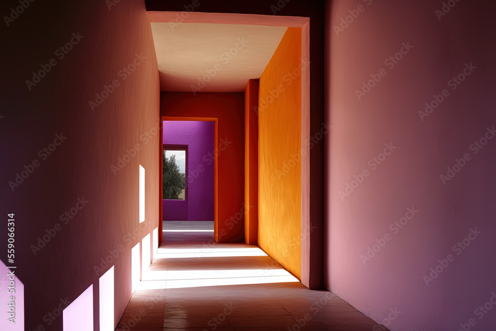 Poster, Foto Luis Barragan's famed interior design for the Gilardi ...