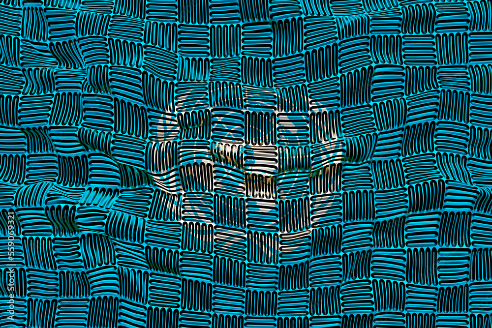 National Flag of United Nations. Background with flag of United Nations ...