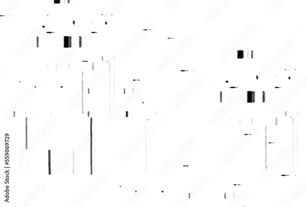 Horizontal distortion of broken video image on black background, VHS ...