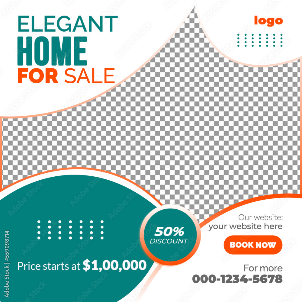 Real estate social media post bundle design, modern Real Estate social ...