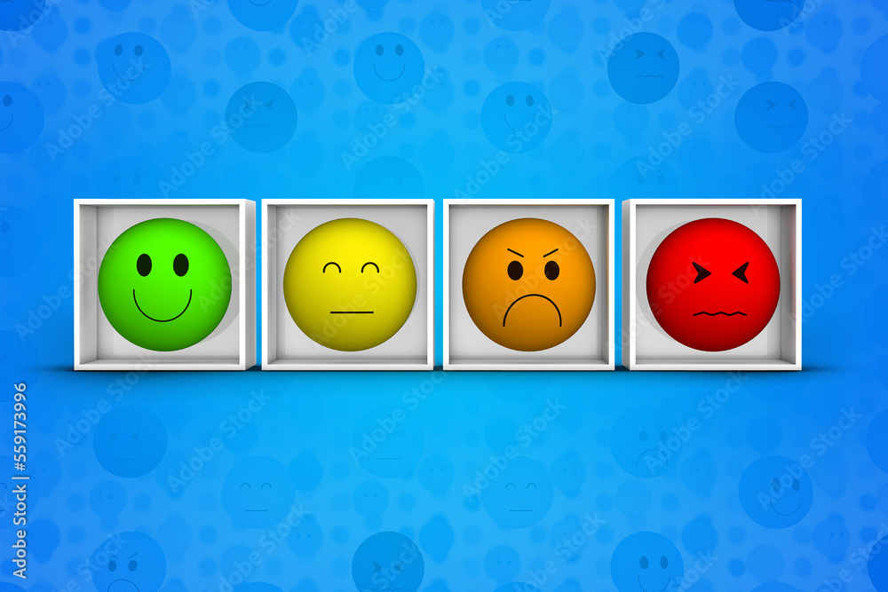 Collection of emoticon emojis with Happy, Disappointed, Sad and Angry ...