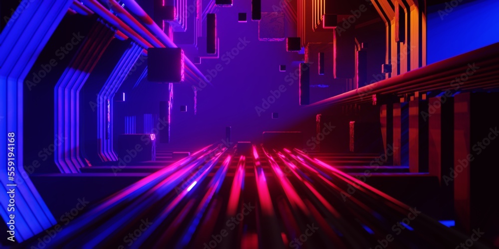 gaming background abstract wallpaper, cyberpunk style scifi game, neon ...