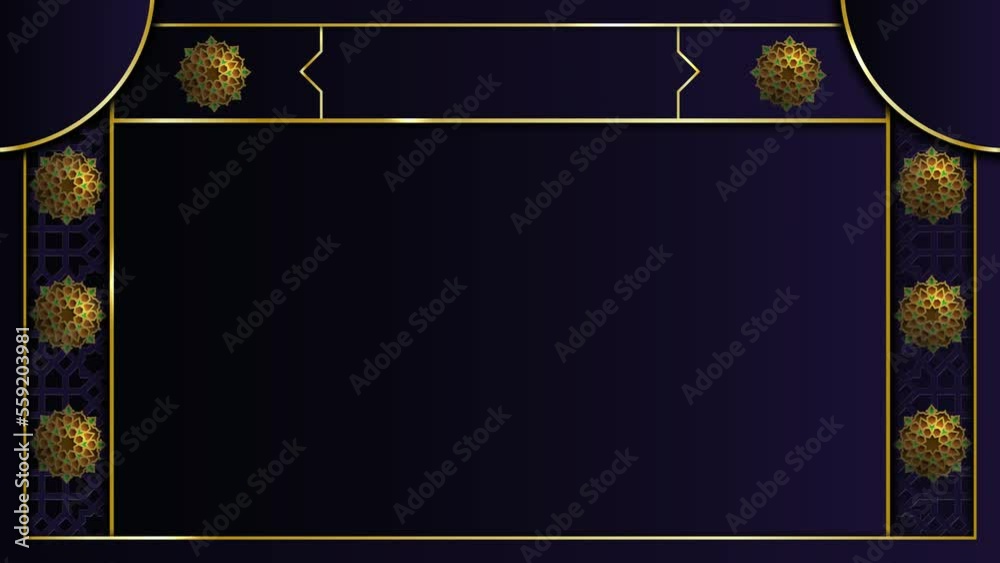 animated islamic background For Quranic recitations , islamic template ...