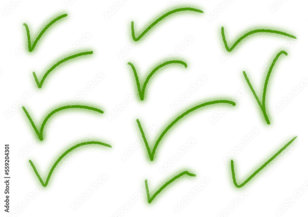 green check mark with glow Stock Illustration | Adobe Stock