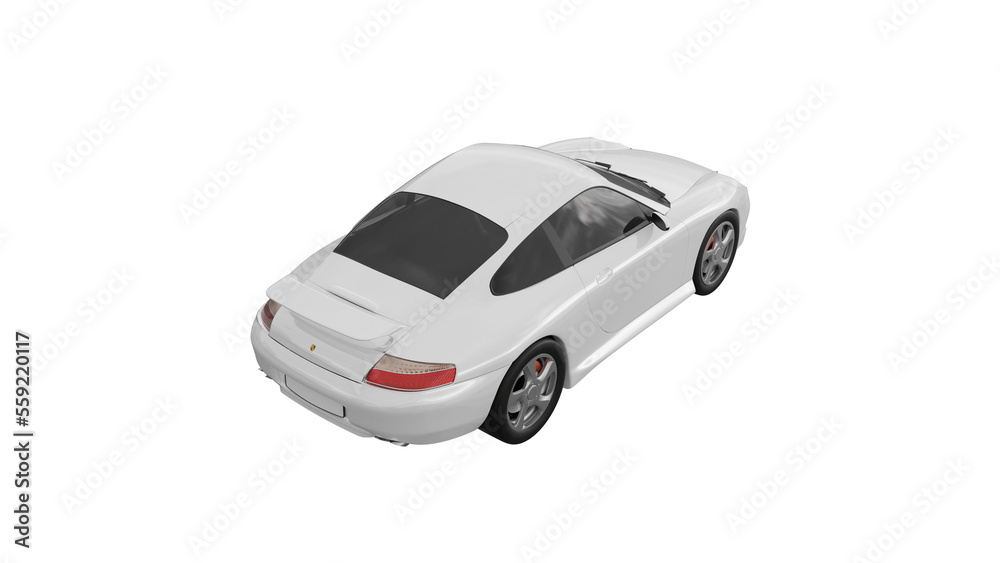 WHITE PORSCHE car isolated on white, Porsche 911 png transparent ...